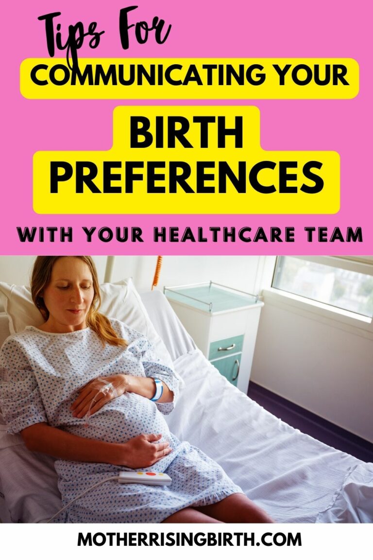 Tips for Communicating Birth Preferences to Healthcare Team
